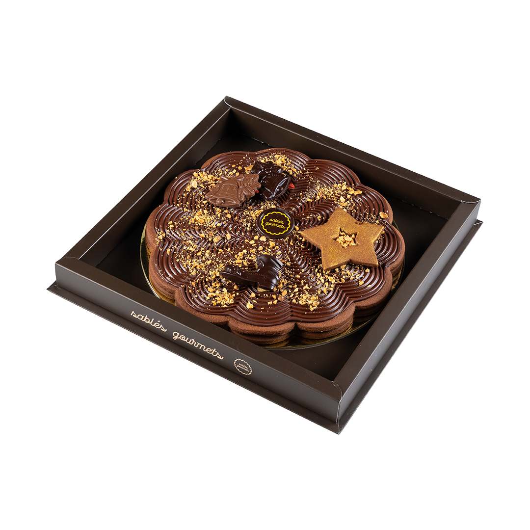 Christmas Hazelnut Sablé Tart - Nutty Indulgence